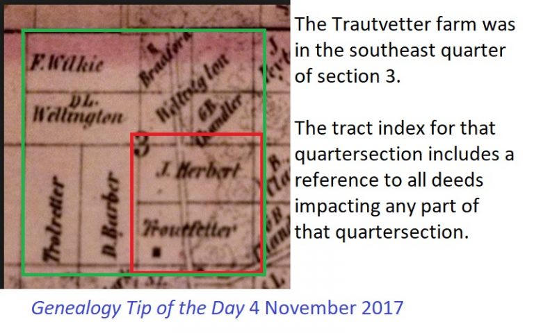 Tract, Lot, or Parcel Indexes - Genealogy Tip of the Day